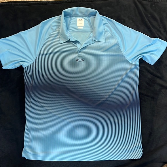 Oakley | Shirts | Oakley Regular Fit Blue Golf Shirt | Poshmark